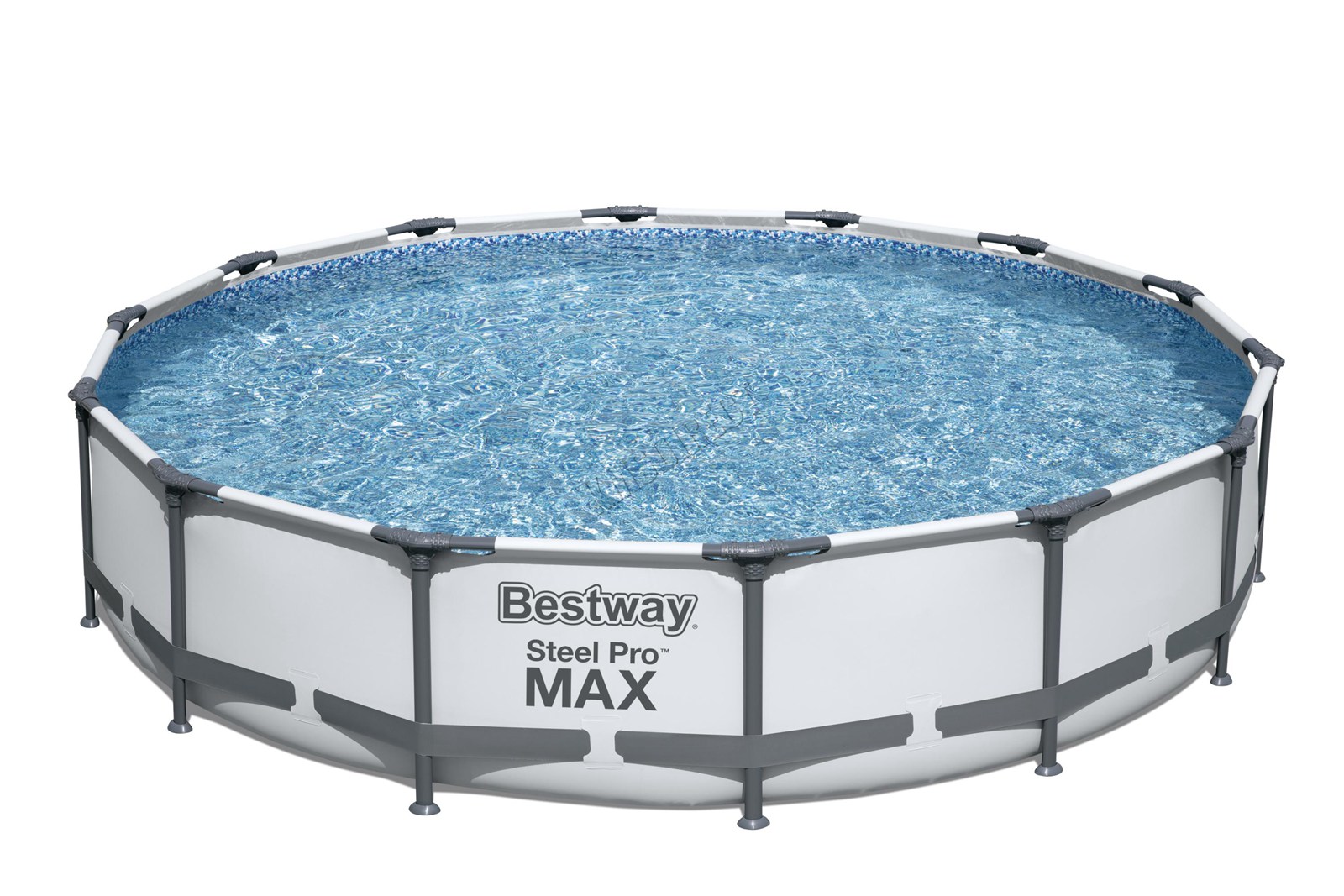 BestWay Steel Pro Frame Swimming Pool Set Round Above Ground With ...