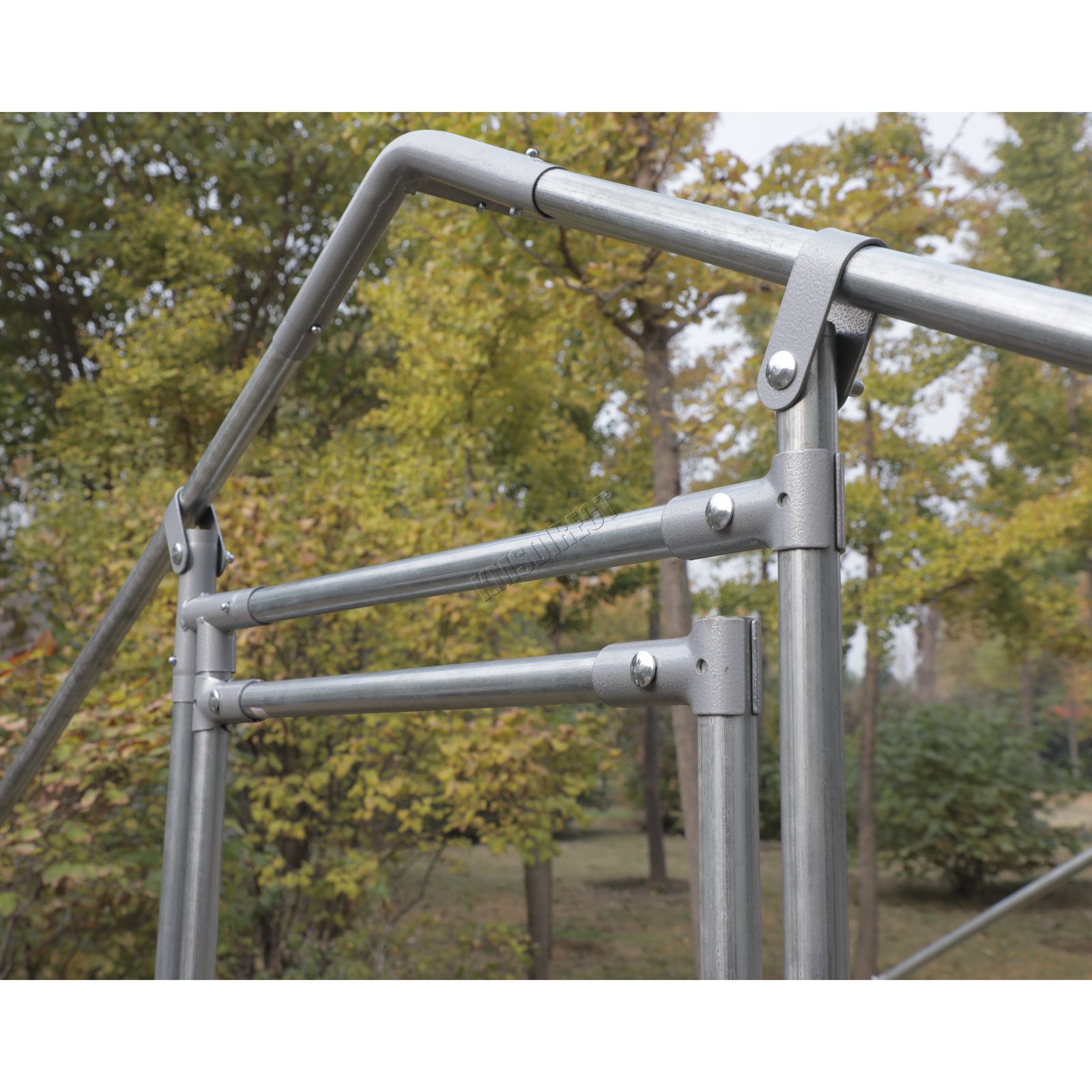 FoxHunter Chicken Run Cage Walk In Coop Poultry Hen Rabbit Kennel Hutch ...