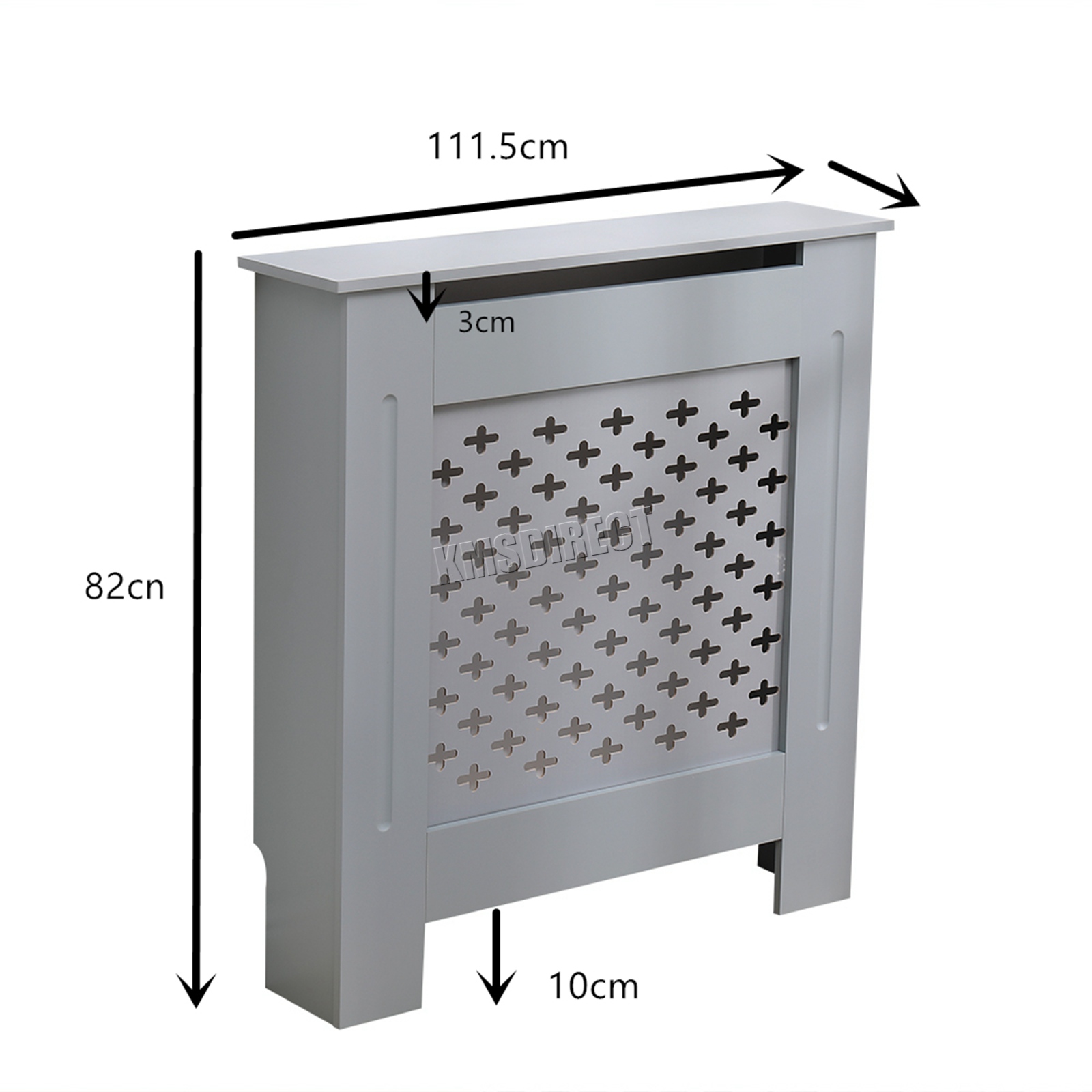 WestWood Radiator Cover - White Or Grey Wooden Radiator Wall Shelves ...