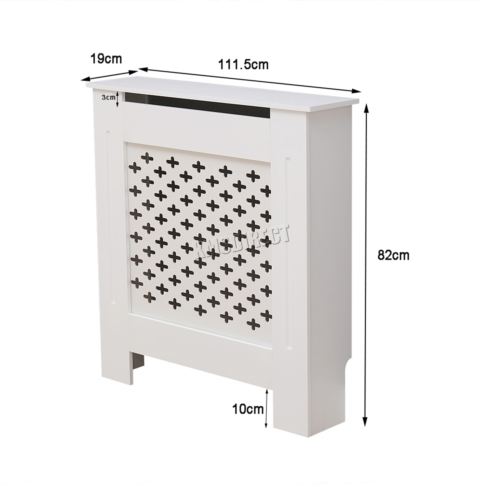 WestWood Radiator Cover - White Or Grey Wooden Radiator Wall Shelves ...