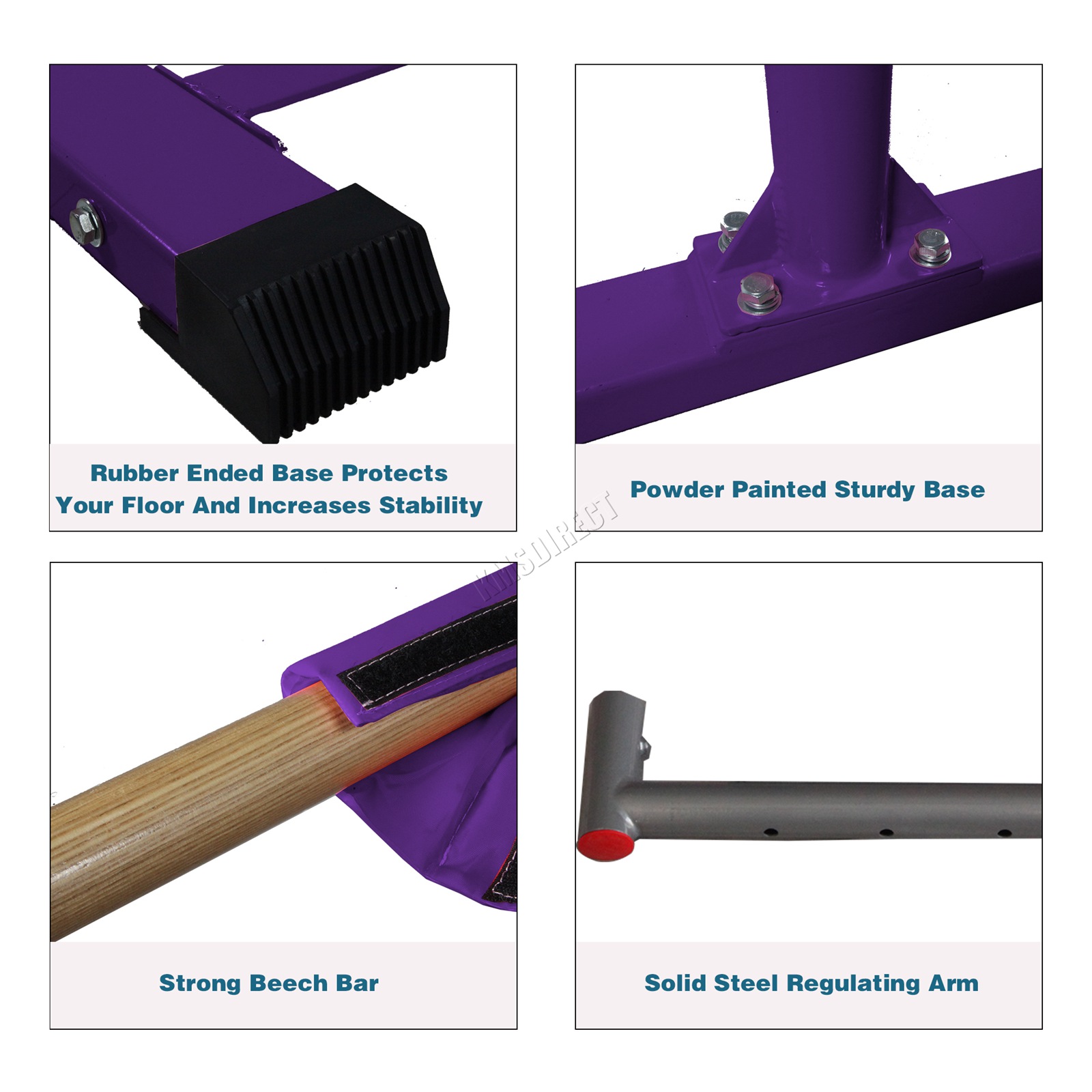 FIT4YOU Gymnastics High Bar 4FT Adjustable Horizontal Kids Home Gym ...