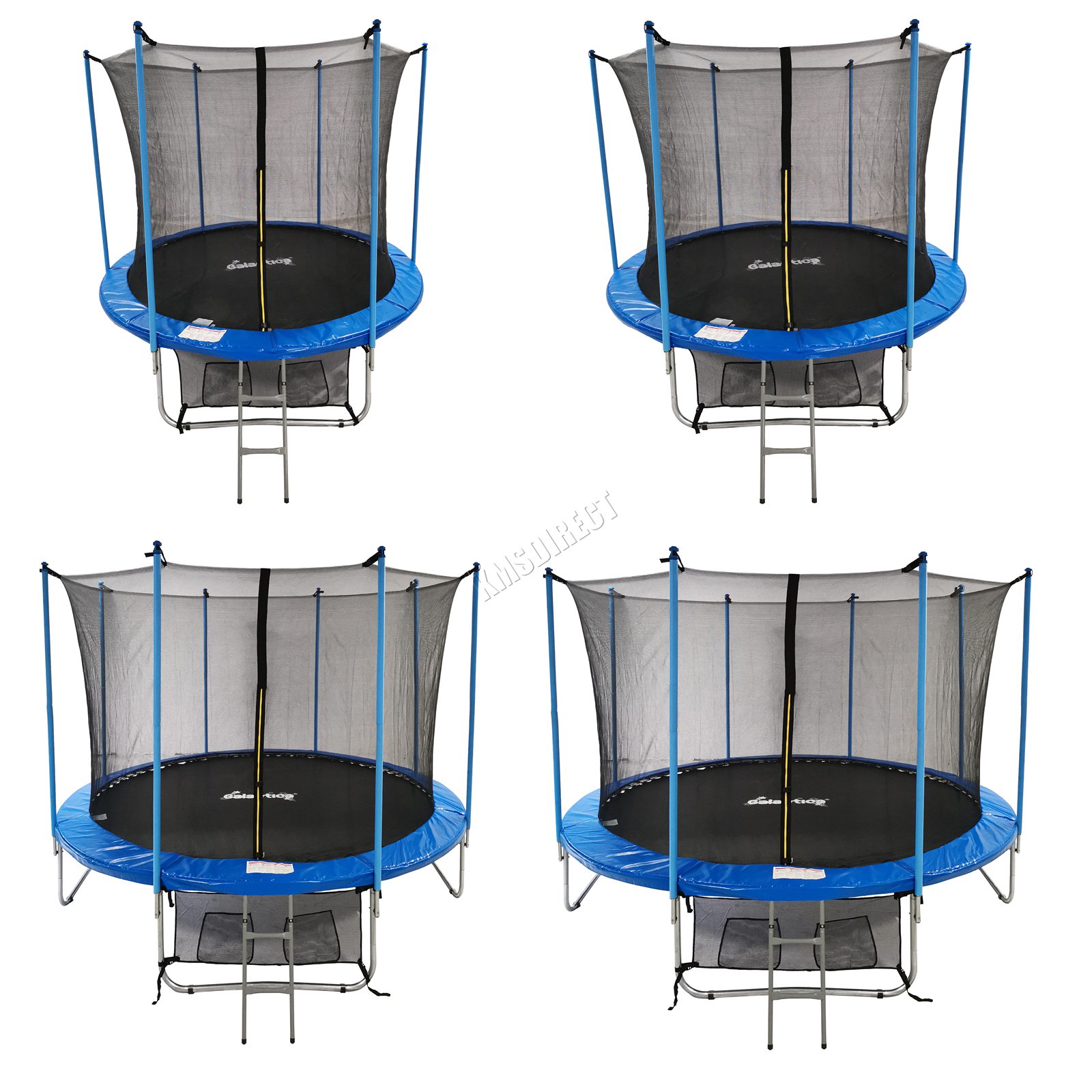 GALACTICA Trampoline Set 8 10 12 14 FT Round Outdoor Safety Net ...