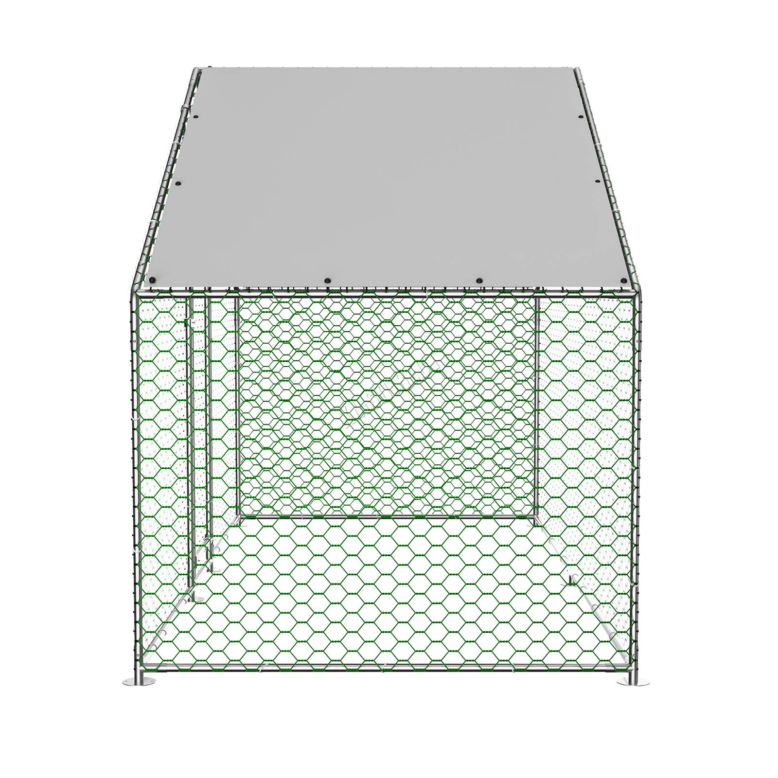 FoxHunter Chicken Run Cage Walk In Coop Poultry Hen Rabbit Kennel Hutch ...