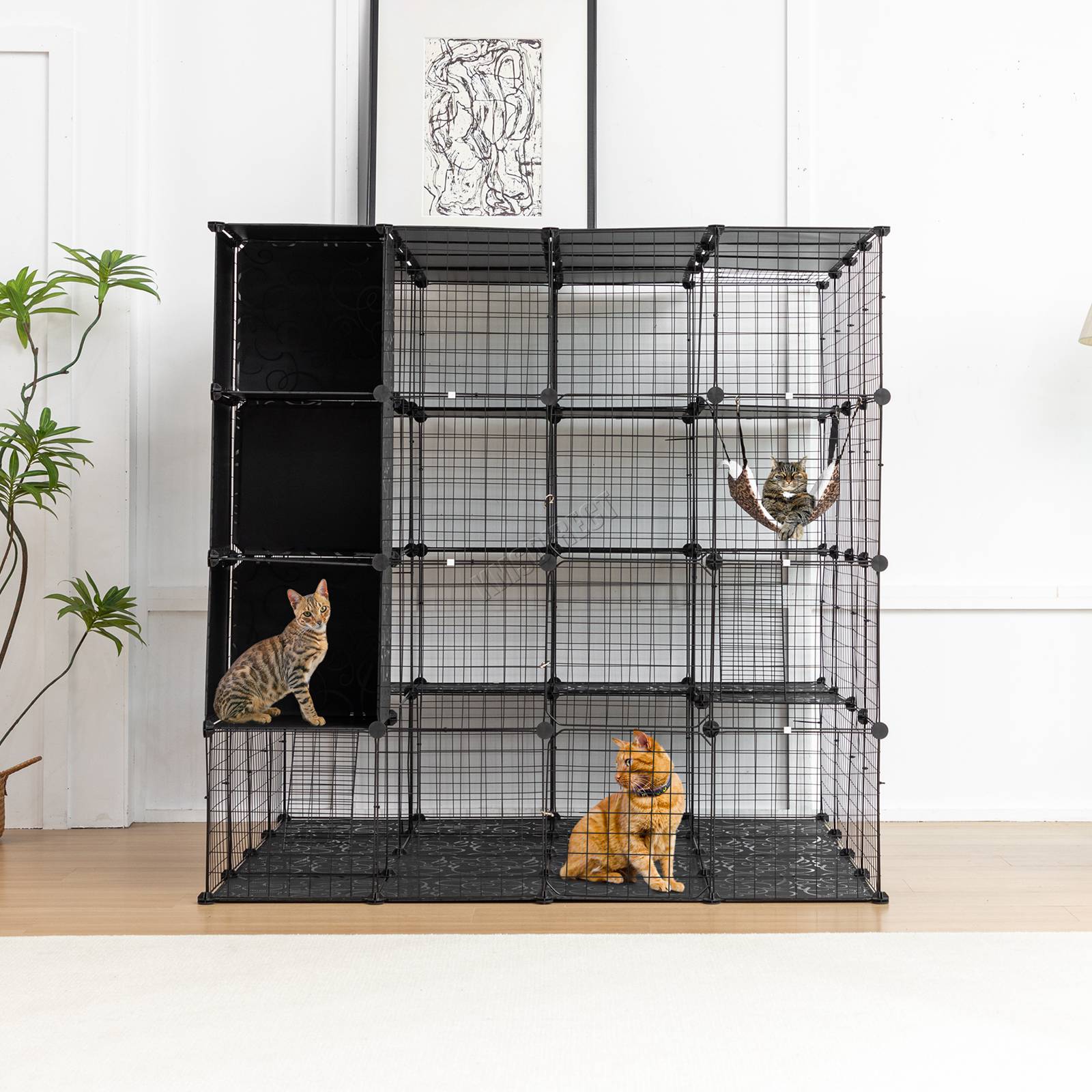 PawHaven Cat Cage Indoor Large Metal Wire DIY Design Small Animal Pet Crate | eBay UK