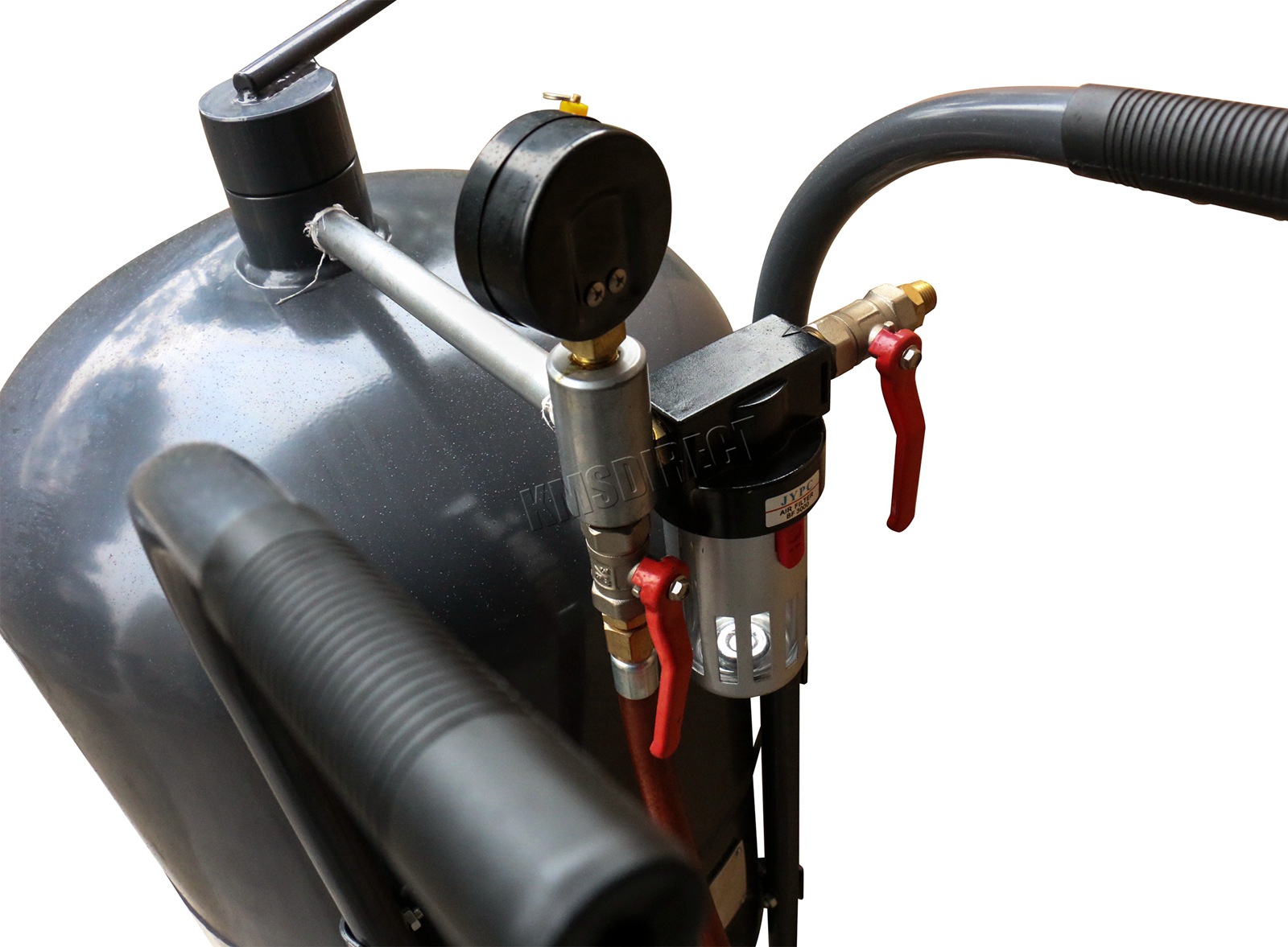 Switzer Portable Sand Blaster - 76L 20 Gallon Mobile Sand Bead Blasting ...