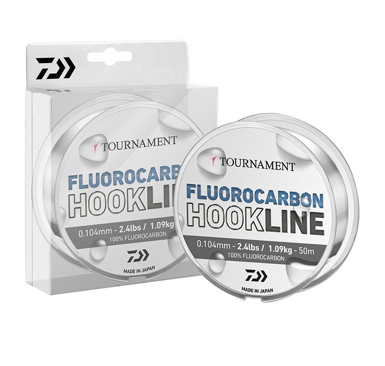 New Daiwa Tournament Fluorocarbon Hookline Fishing Line 50m Spool - All ...