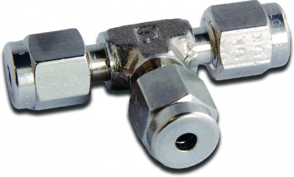 1/4 Tube OD Tee Parker A-Lok 4ET4-316 316 Stainless Steel Compression ...