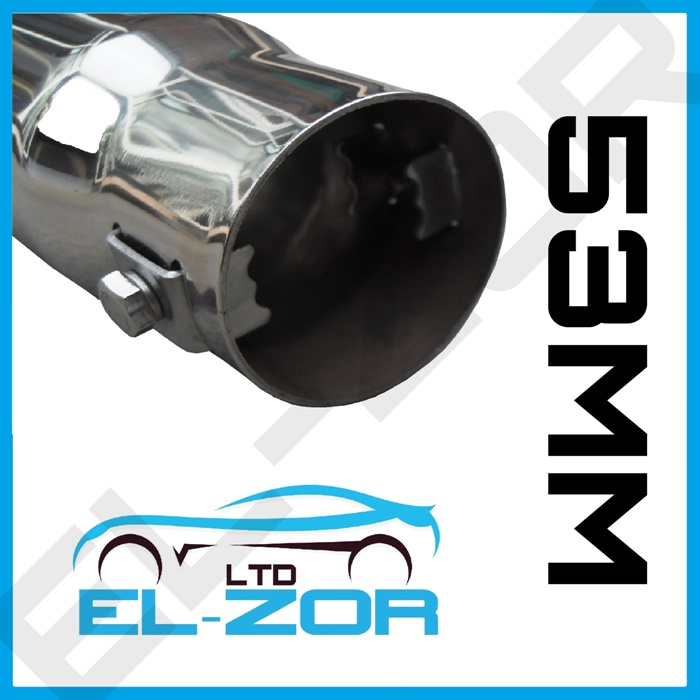 CHROME EXHAUST TAILPIPE TAIL PIPE TRIM END TIP MUFFLER FINISHER COVER ...