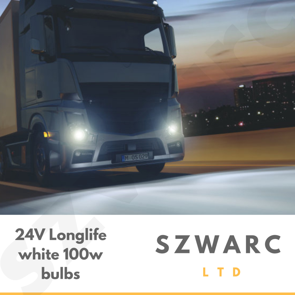 H7 24v 100w Headlight Bulbs Dipped Main Beam 499 Lorry Truck Hgv Xenon ...