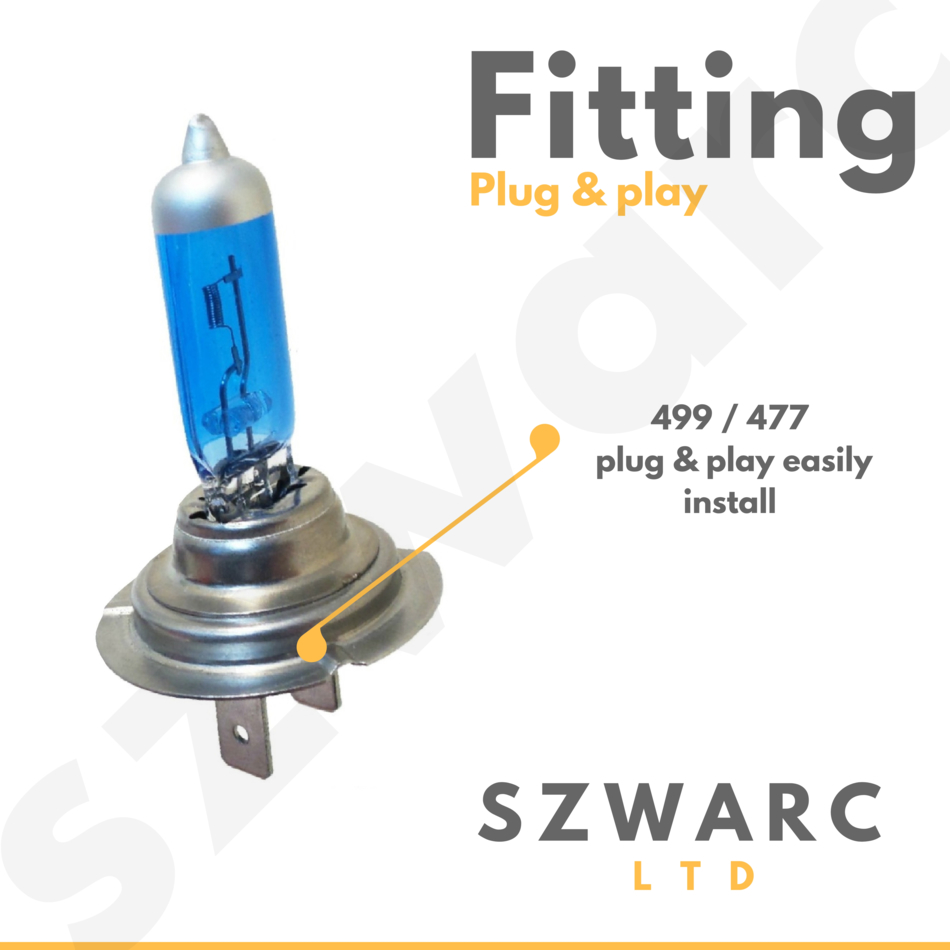 H7 24v 100w Headlight Bulbs Dipped Main Beam 499 Lorry Truck Hgv Xenon ...