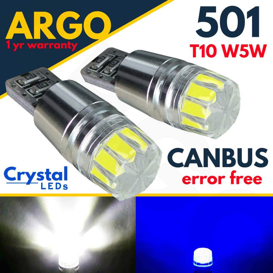 501 T10 W5W LED Bulbs SMD Car Side Interior Lights Wedge Lamp Canbus ...