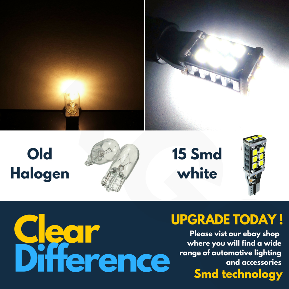 T15 W16W Reverse 921 955 Led Car Light Bulbs Xenon White Canbus Error ...