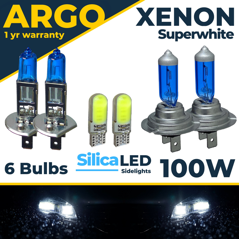 Fits Peugeot 207 Headlight Bulbs 06-16 Hid Xenon White 100w Led Side ...