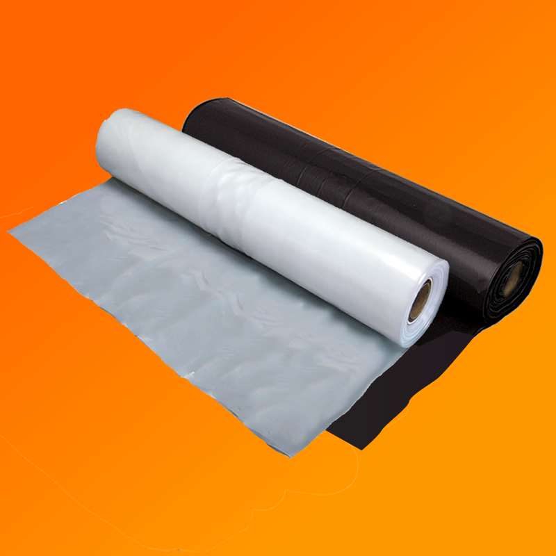 CLEAR & BLACK 1000G POLYTHENE PLASTIC SHEETING 2M & 4M WIDTHS VARIOUS ...