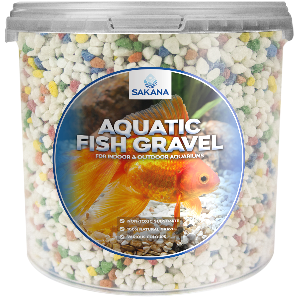 Sakana Rainbow Mix Aquatic Fish Gravel - Decorative Tank Aquarium Pond ...