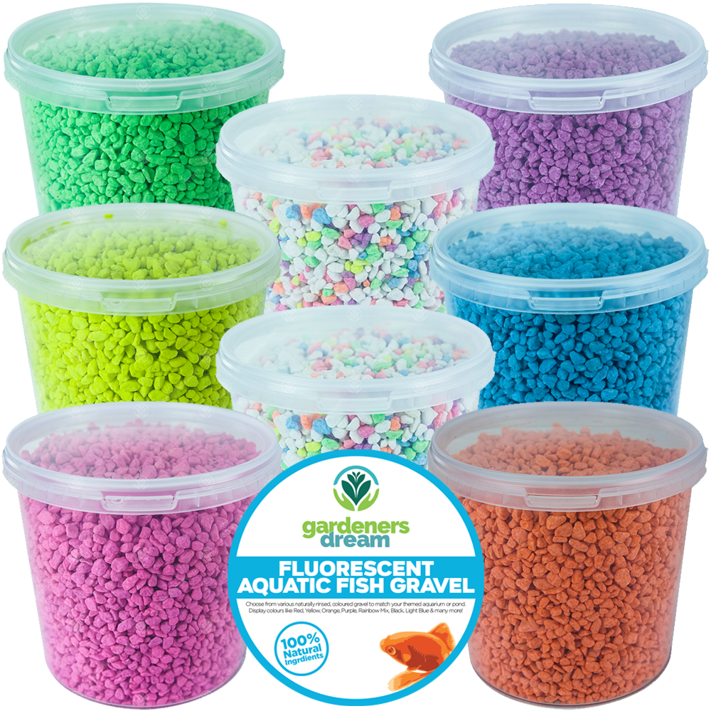 GardenersDream Fluorescent Aquatic Gravel - Premium Aquarium Fish Tank ...