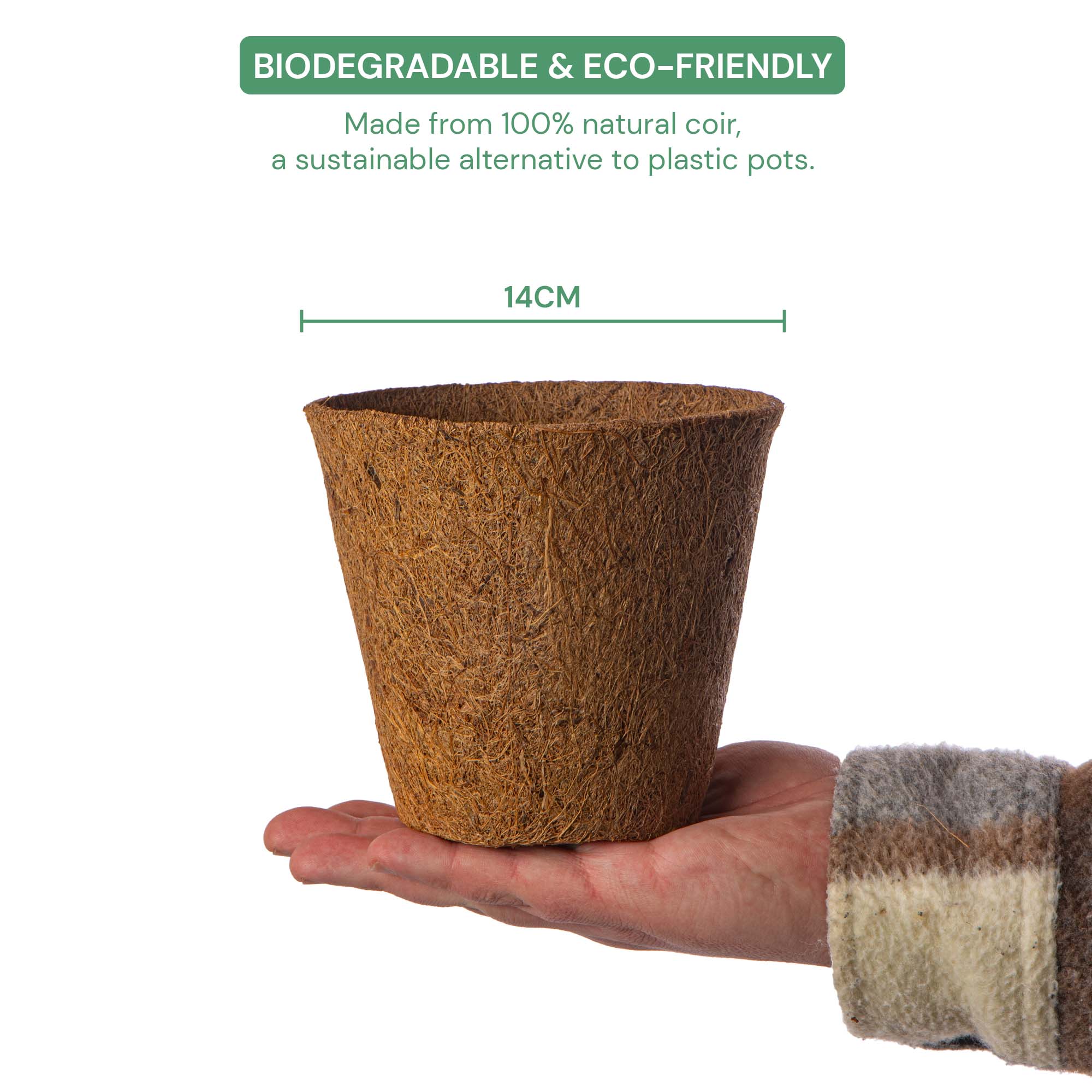 Biodegradable Coir Plant Pots Eco-Friendly Coconut Fibre for Seedlings ...