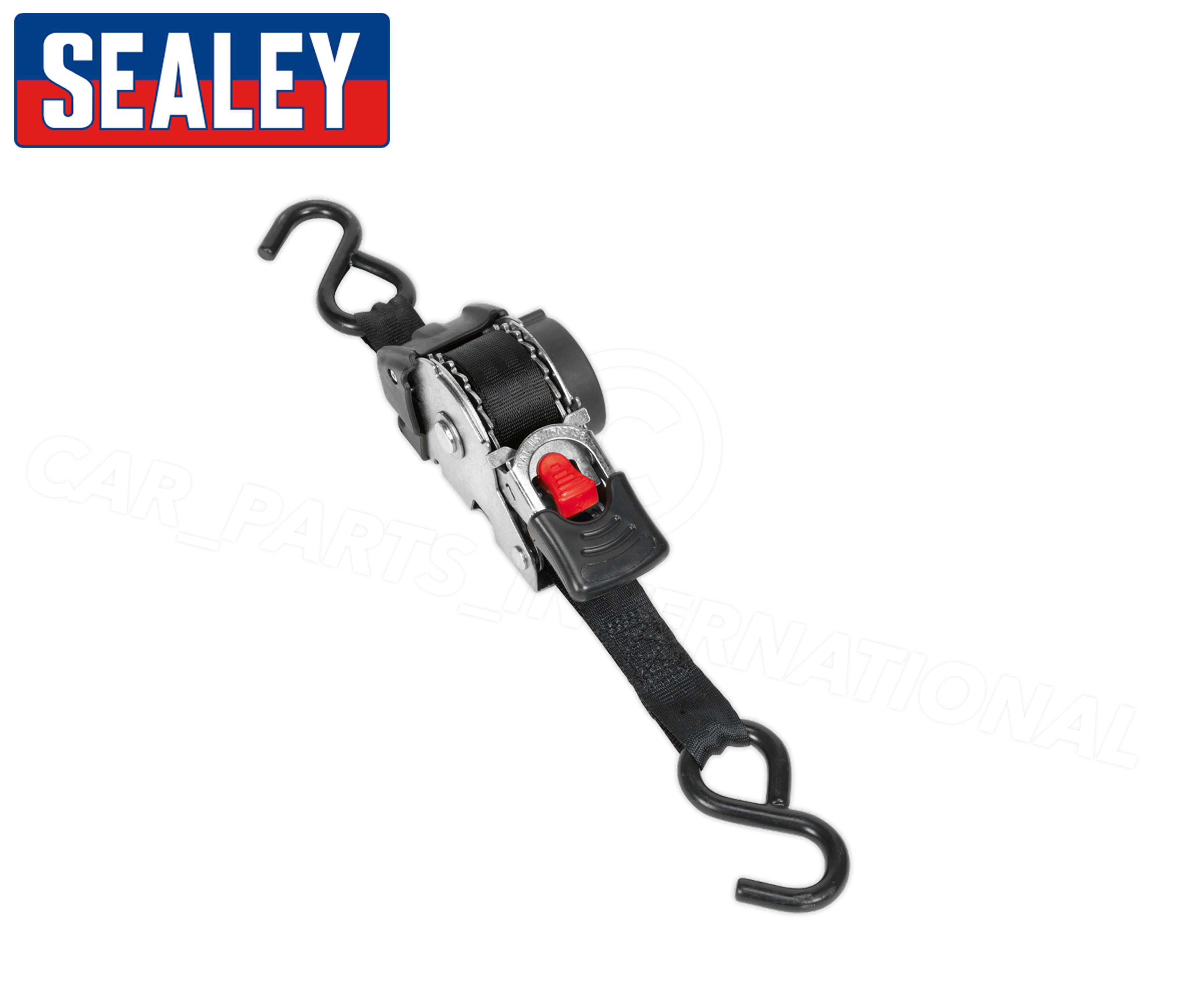 Sealey Auto Self Retracting Retractable Ratchet TIE DOWN 25mm x 3m ...