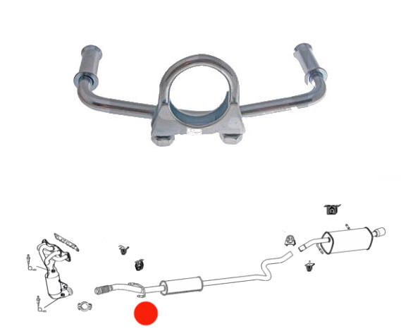 Exhaust Repair Hanger Clamp - 42mm - fits Citroen C3 II, DS3 1.4 HDi | eBay