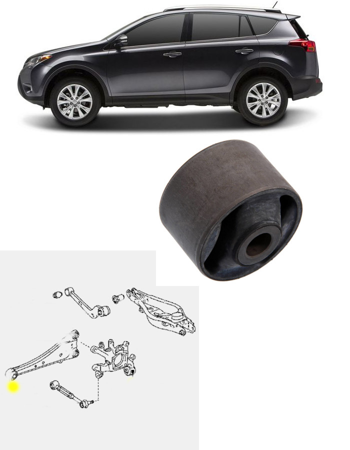 Trailing Arm Bush - Foremost L/R - fits Toyota RAV4 III, IV (_A3_, _A4 ...
