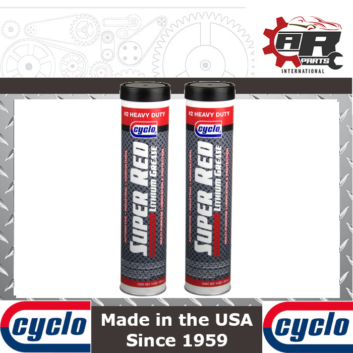 Cyclo - #2 Super Heavy-Duty - Red Lithium Grease - Hi-Temp Hi-Pressure ...