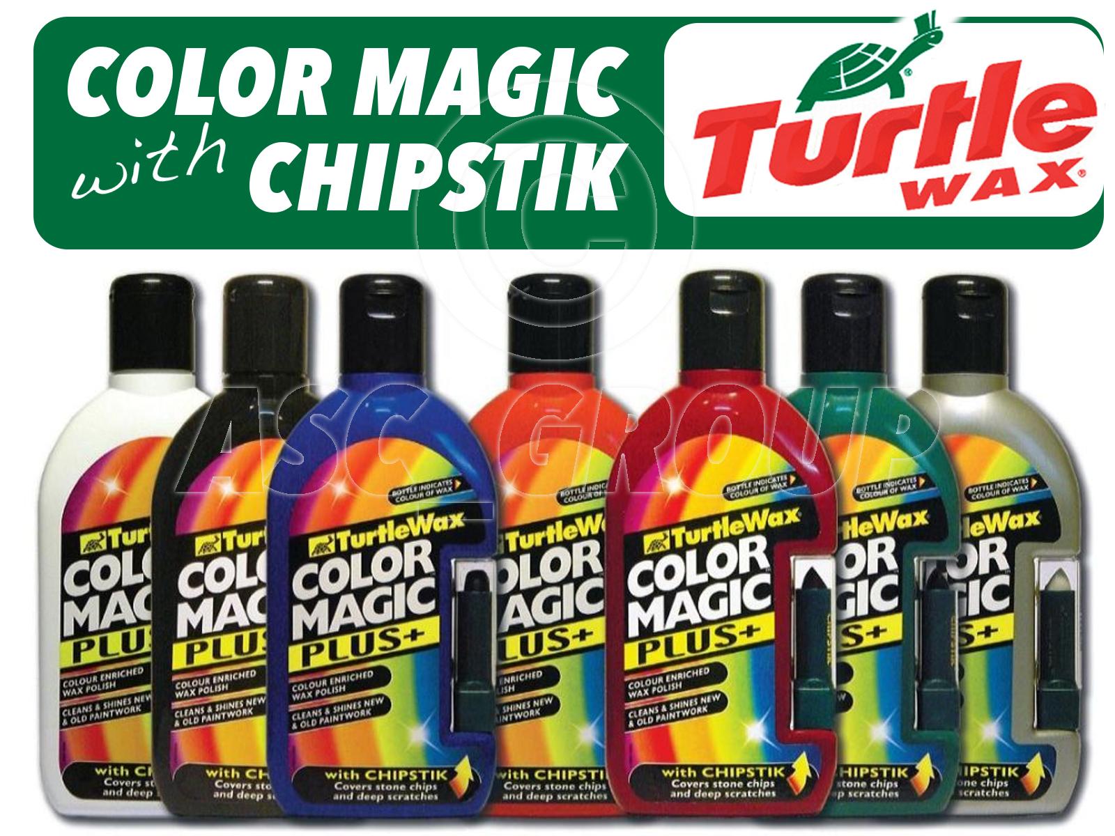 TURTLE-WAX-Color-Magic-Enhancing-Polish-With-Chipstik-ChipStick-Crayon ...