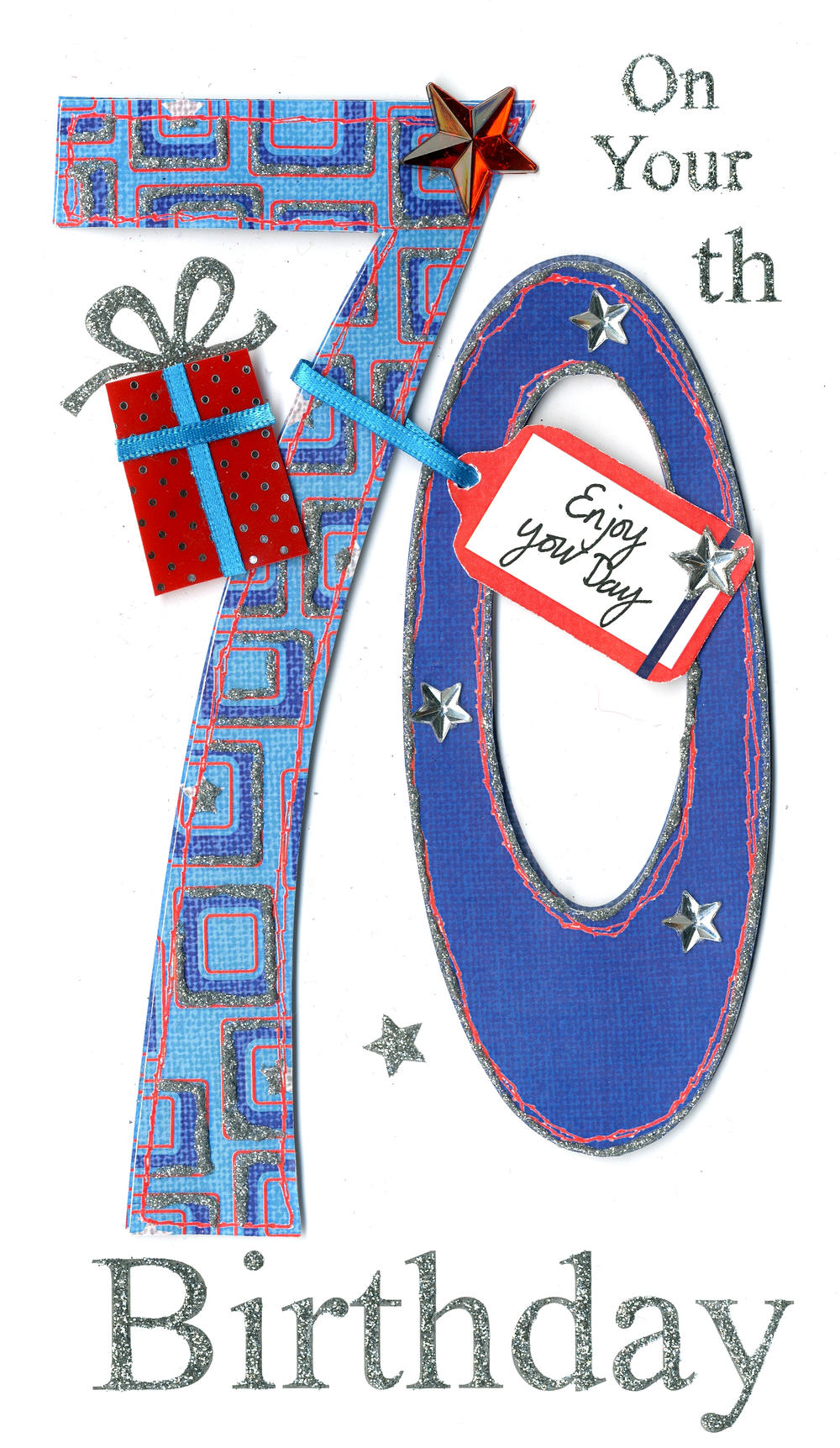 Gorgeous 70th Age 70 Birthday Greeting Card Cards