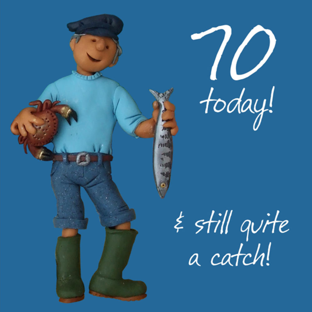 70th Birthday Male Greeting Card One Lump Or Two Range Cards Love Kates