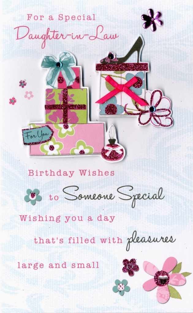 Happy Birthday Daughter In Law Greeting Card Cards Love Kates