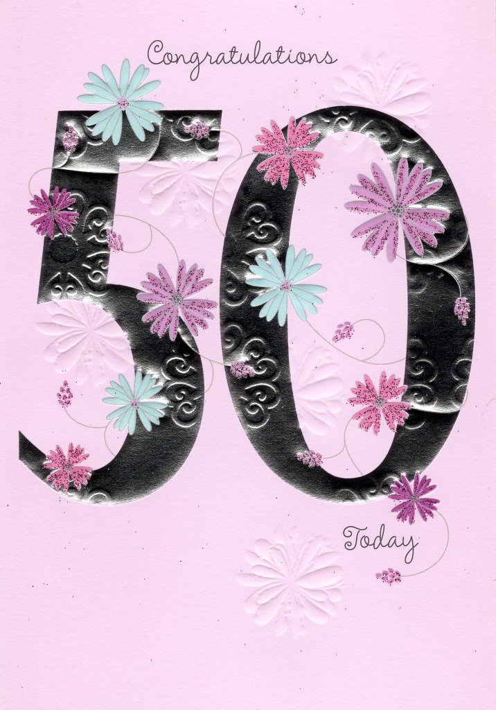 Happy 50th Birthday Greeting Card Cards Love Kates