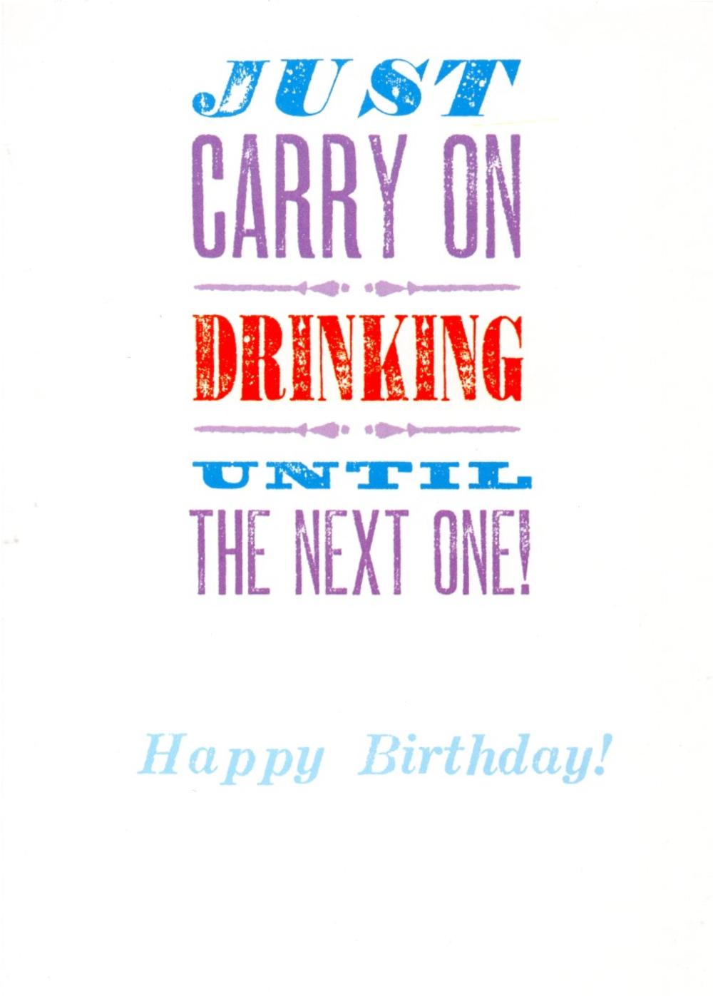 Avoid Getting A Hangover Funny Birthday Card Cards Love Kates