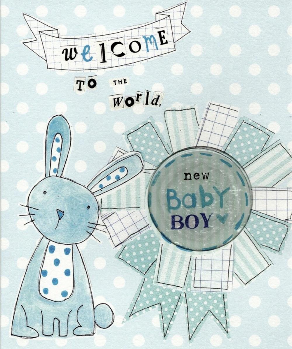 New Baby Boy Paper Salad Greeting Card | Cards | Love Kates