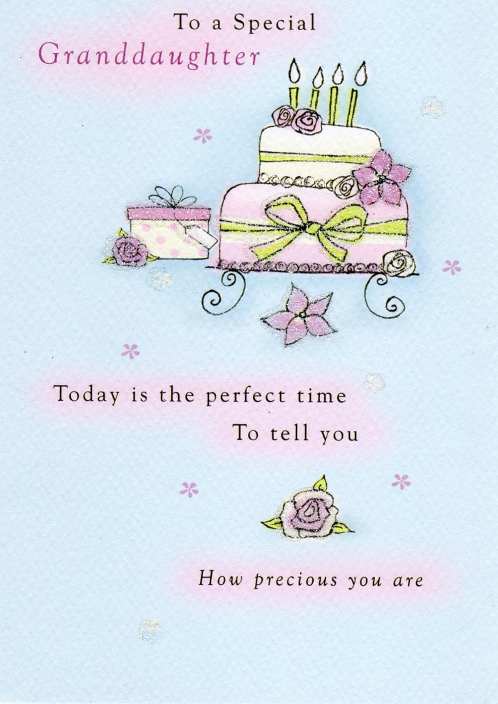 Special Granddaughter Birthday Greeting Card Cards Love Kates Special Granddaughter Birthday Greeting Card Cards Love Kates
