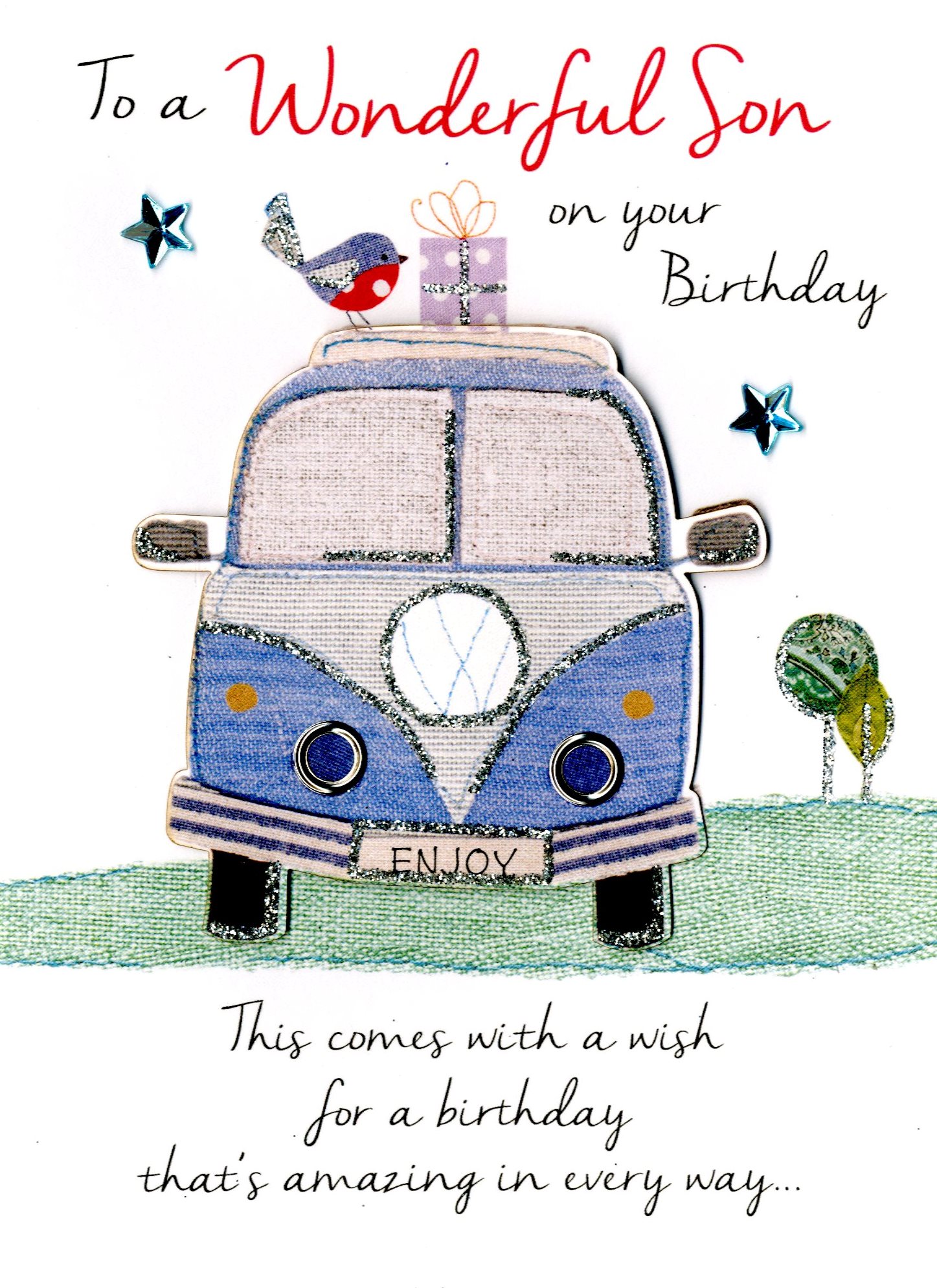 Wonderful Son Birthday Greeting Card Cards Love Kates