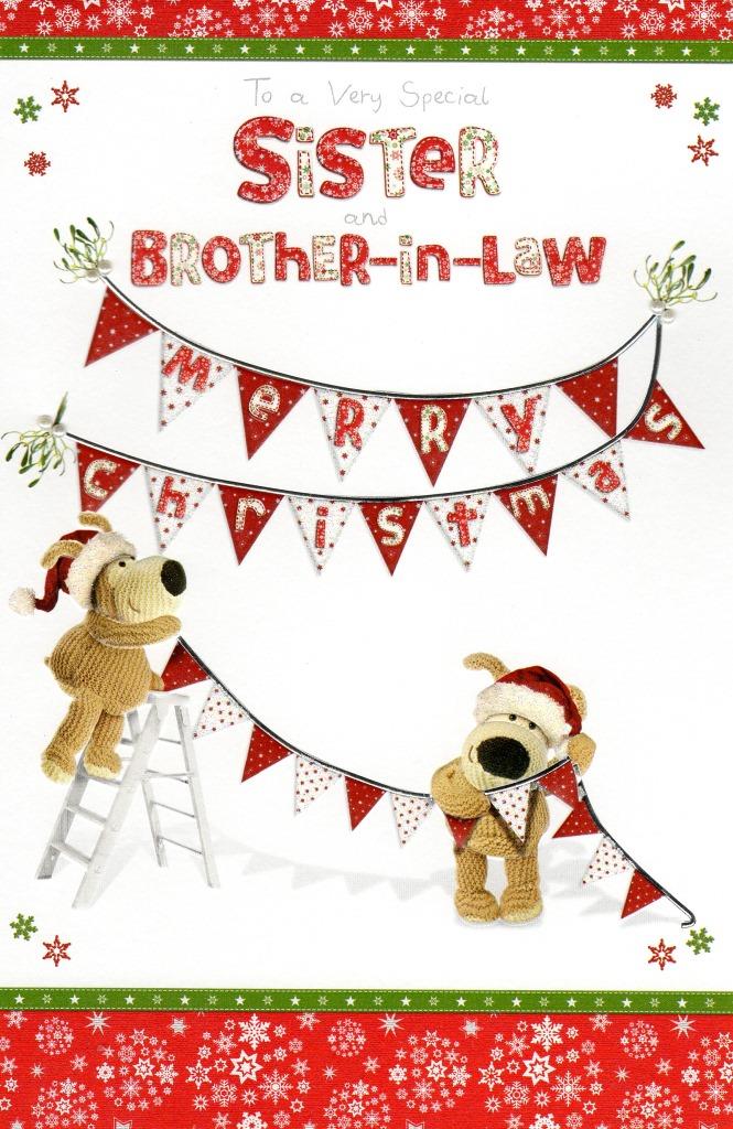 Boofle Sister And Brother In Law Christmas Greeting Card Cards Love Kates