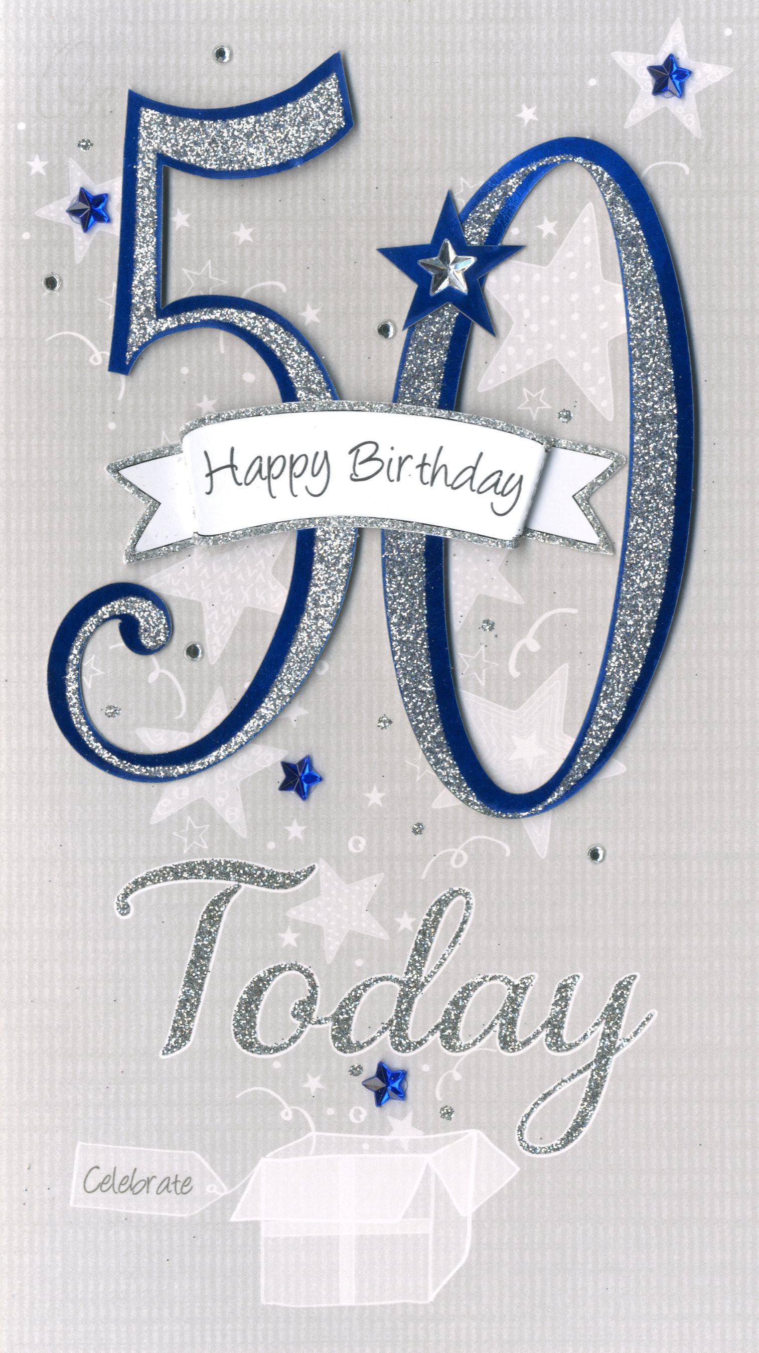 Happy 50th Birthday Greeting Card Cards