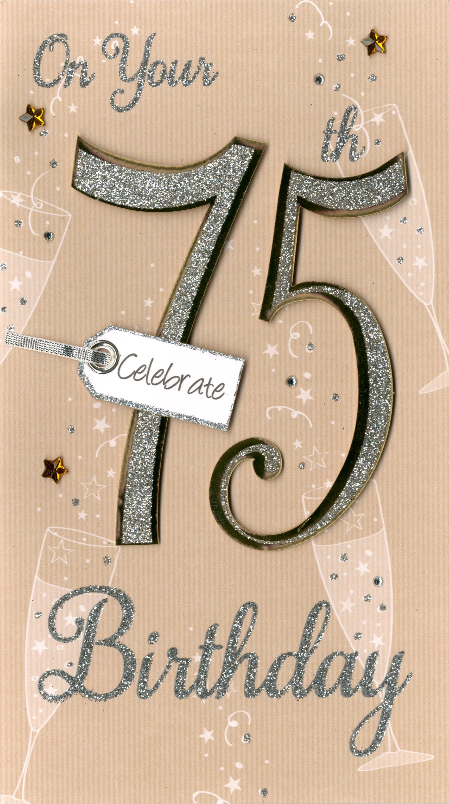 75th Birthday Card Printable Printable Templates