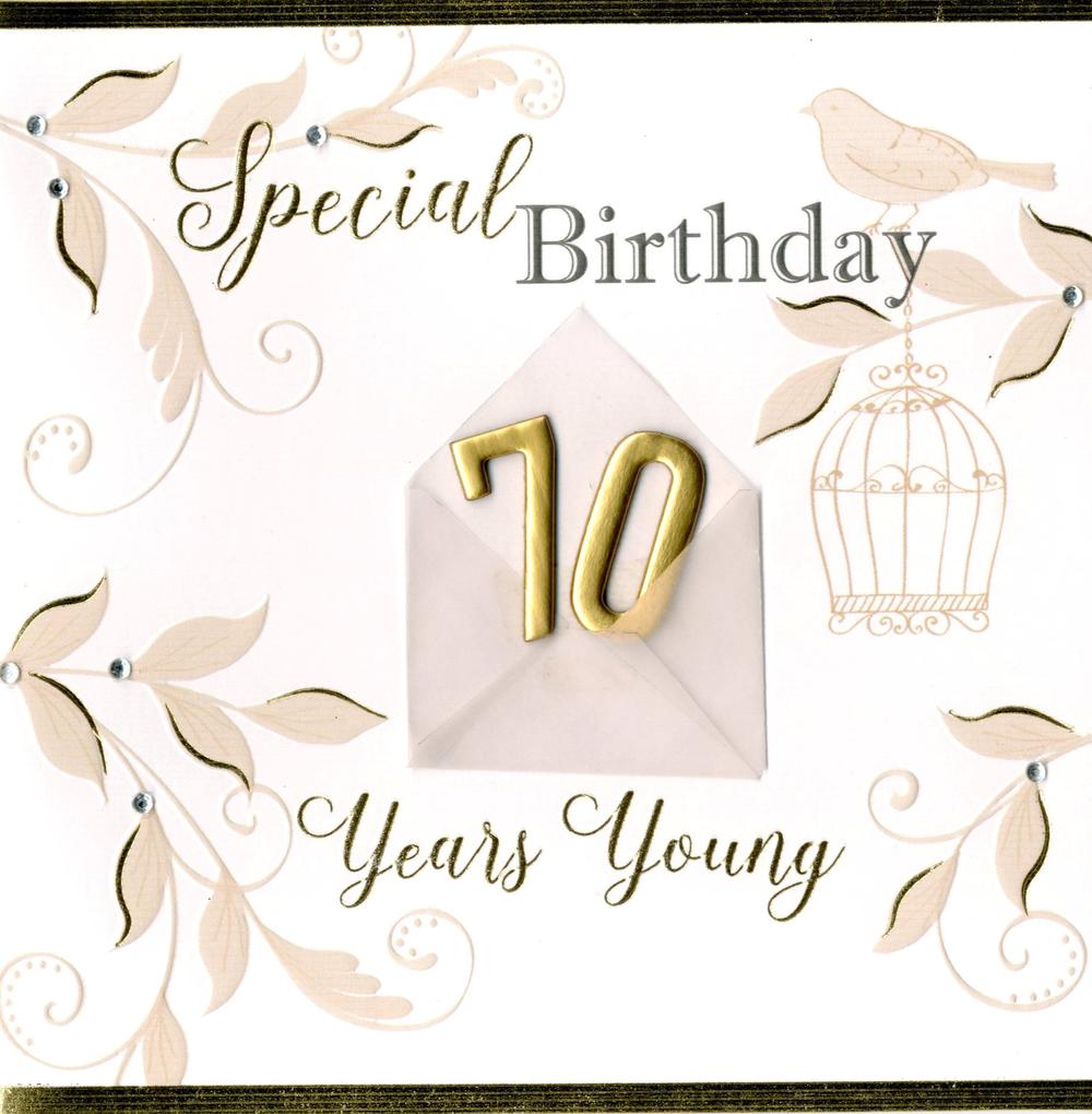 Special 70th Birthday Greeting Card Cards Special 70th Birthday Greeting Card Cards