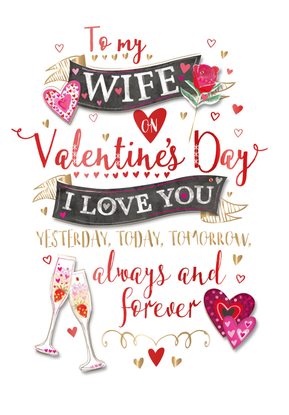 Wife Happy Valentine s Day Greeting Card Cards