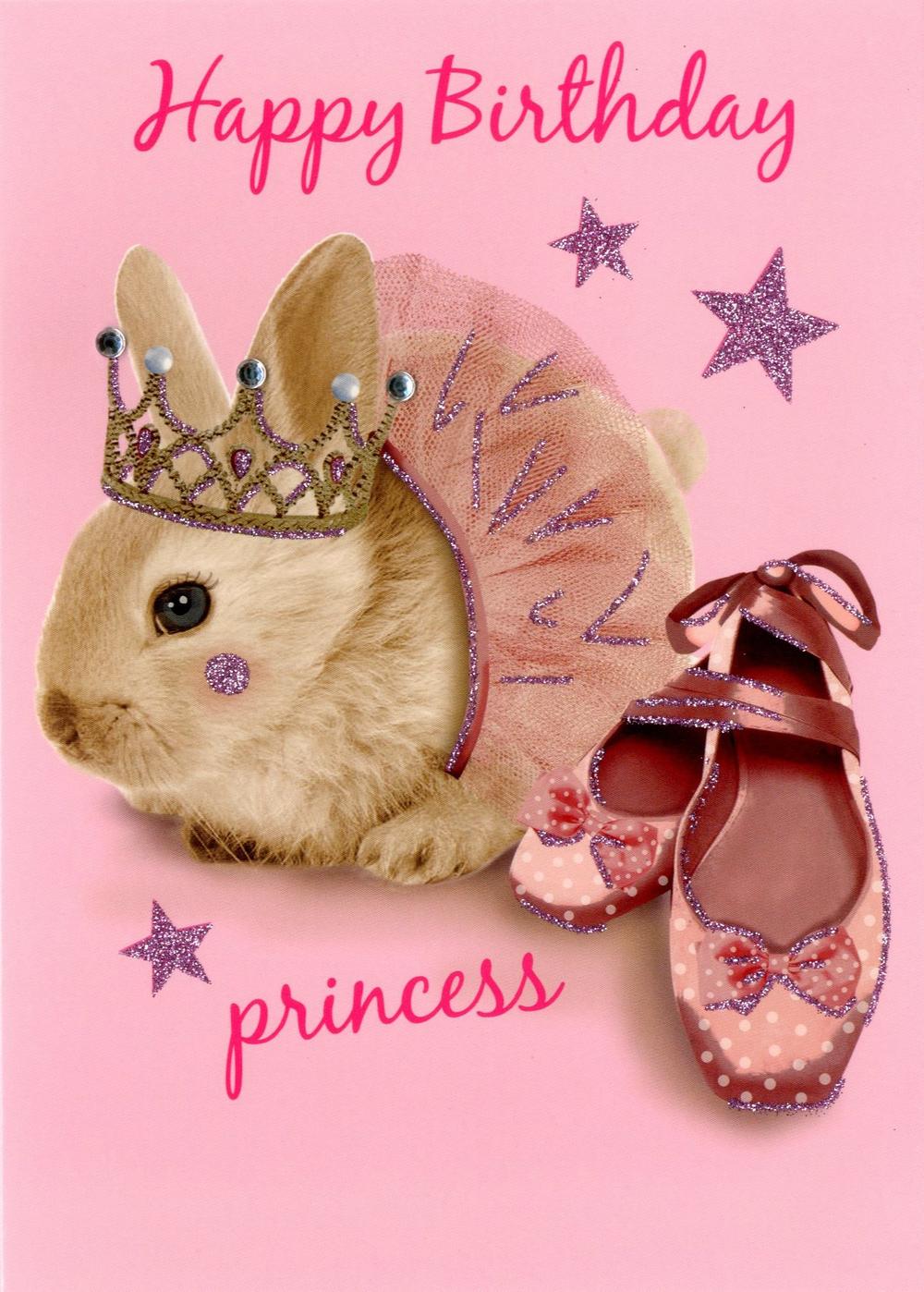 Happy Birthday Princess Birthday Greeting Card | Cards
