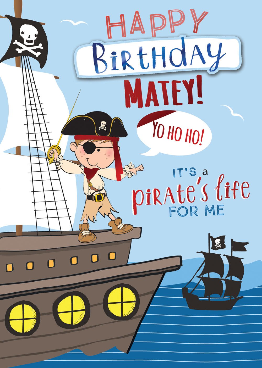Pirate s Life For Me Birthday Greeting Card Cards
