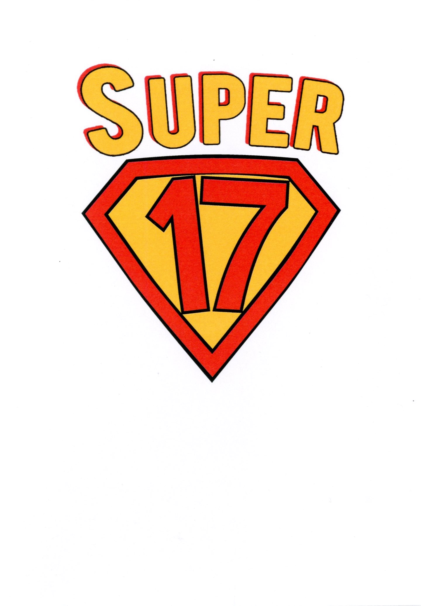 Boys Super 17th Birthday Greeting Card Cards