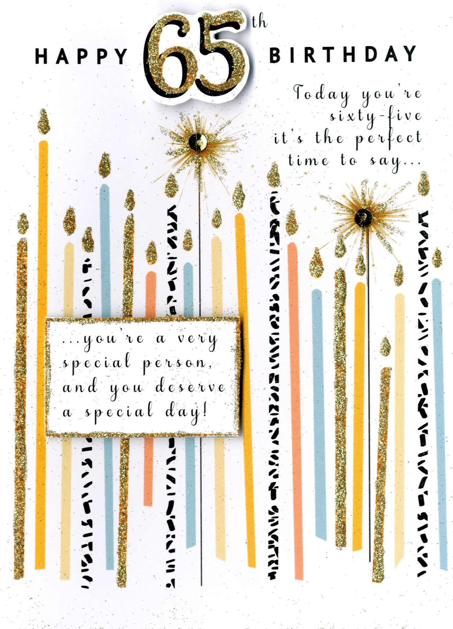 Happy 65th Birthday Greeting Card Cards Happy 65th Birthday Greeting Card Cards