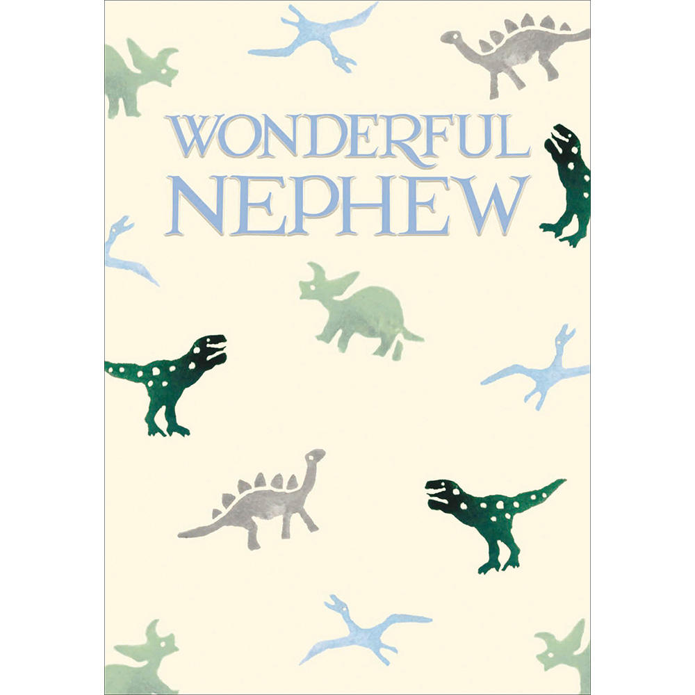 Wonderful Nephew Dinosaur Emma Bridgewater Birthday Greeting Card | Cards Wonderful Nephew Dinosaur Emma Bridgewater Birthday Greeting Card | Cards