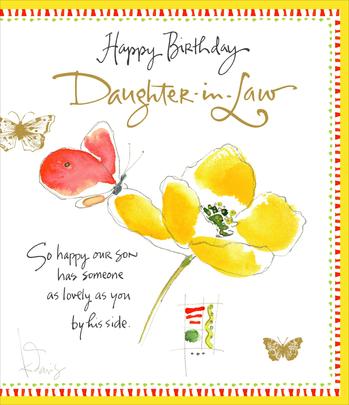 Printable Birthday Cards For Daughter In Law