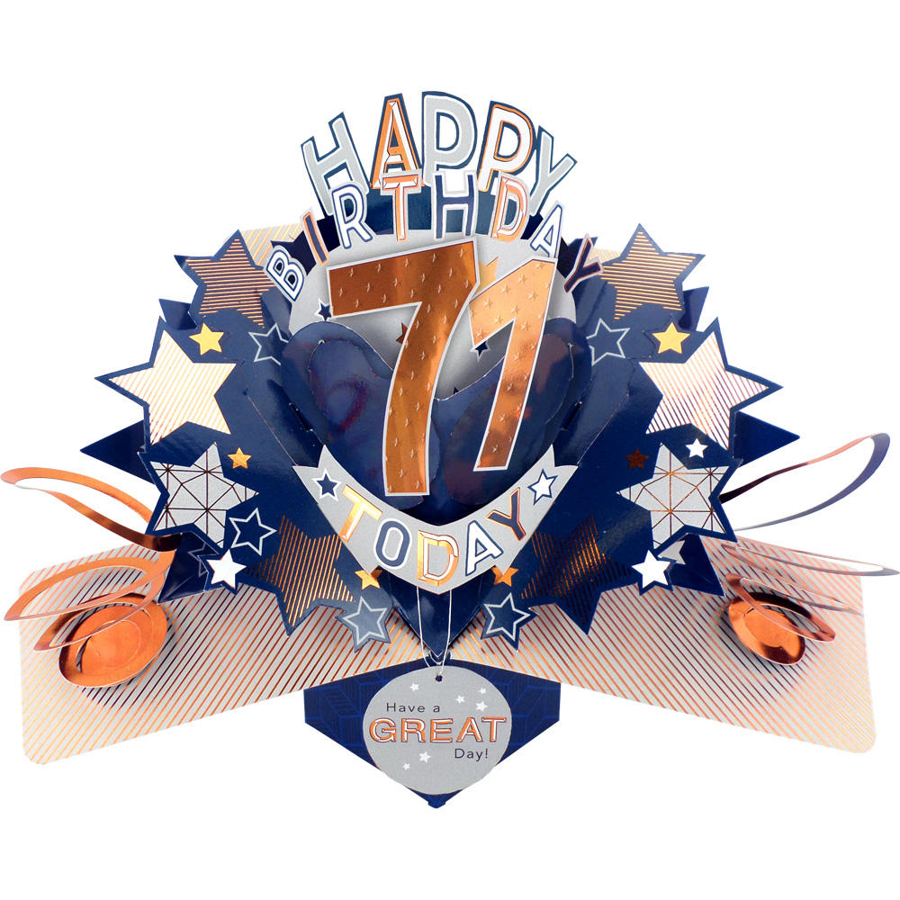 Happy 71st Birthday 71 Today Pop Up Greeting Card Cards Happy 71st Birthday 71 Today Pop Up Greeting Card Cards