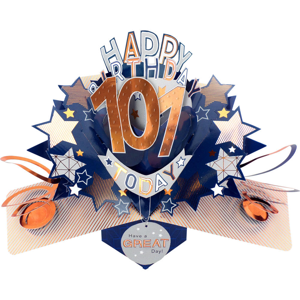 Happy 101st Birthday 101 Today Pop-Up Greeting Card | Cards