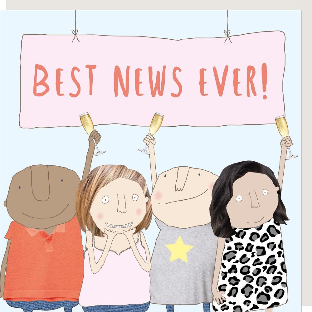 Rosie Made A Thing Best News Ever Congratulations Greeting Card | Cards