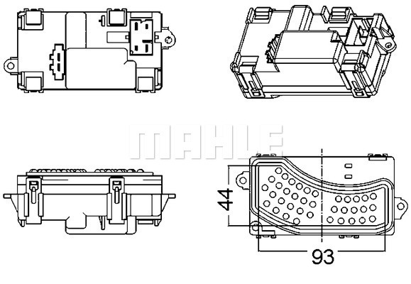 MAHLE PC Aircon blower regulator and resistor ABR5000S – ARKS4Cooling.com