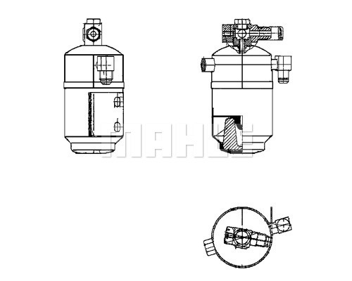 MAHLE PC Filter-drier and accumulator AD11000S – ARKS 4 Cooling